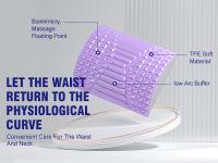China Woowave Purple Lower Back Stretcher for Massage TPE Pillow Say Goodbye to Back Pain for sale