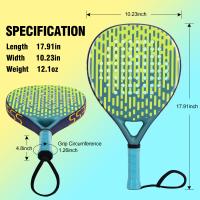 China Paddle shape Round Shape Woowave Design OEM Carbon Fiber Padel Racket for Sports for sale