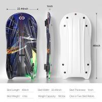 China XPE EPS HDPE Snow Sled for Unisex Kids Adult Customizable Logo 2 Handles and Pull Rope for sale