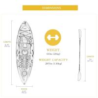 China LLDPE Material Single Fishing Kayak for Family Entertainment Load Capacity 130kgs/287lbs for sale
