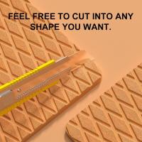 China WOOWAVE 4 Pack Non-Slip Traction Pad EVA Anti-Slip Foam Pads Deck Grip Mat with 3M Adhesive Brown for sale