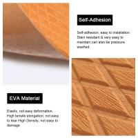 China WOOWAVE 4 Pack Non-Slip Traction Pad EVA Anti-Slip Foam Pads Deck Grip Mat with 3M Adhesive Brown for sale