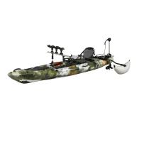 China Motor Design Sit On Plastic Single Kayak De Pesca 360*80*35cm Size 200lbs Power Advise for sale