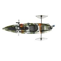 China Motor Design Sit On Plastic Single Kayak De Pesca 360*80*35cm Size 200lbs Power Advise for sale
