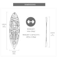 China 1 Person WOOWAVE Canoe Kayak Sail for Paddlers Max 1 Load Capacity 130kgs/287lbs for sale