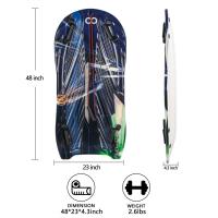 China Kids Snowboard With Handle and Rope BLUE Foam Plastic Snow Sled for Hot Winter Sale for sale