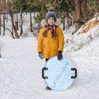 China Customized 21'' Round Snow Ski Sledges for Blue Snow Sport Woowave OEM for sale