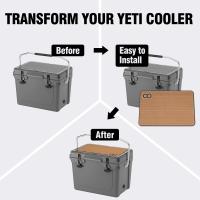 China Grey Wood Color Custom Marine EVA Foam Cooler Traction Pad for Cooler Box Mat Camping for sale