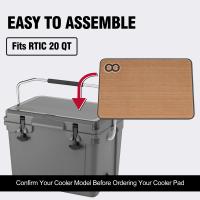 China Grey Wood Color Custom Marine EVA Foam Cooler Traction Pad for Cooler Box Mat Camping for sale