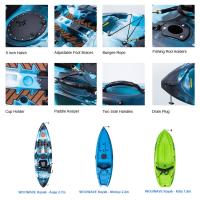 China Professional Drop Stitch Canoe Kayak Foot Pedal for Fishing 42kgs/93lbs 396*84*40cm for sale