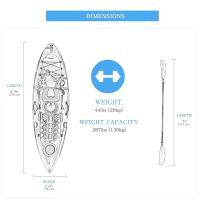 China Unisex Woowave Single Seat Plastic Kayak Paddle for Fishing and Canoeing Affordable for sale