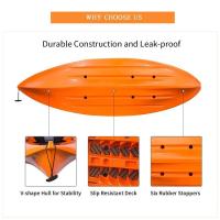 China 270*78*40cm HDPE Plastic Transparent Canoe/Kayak for Ocean Water Sport and Fishing for sale