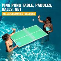 China Green Packge 2/ctn Floating Pingpong Table Tray for Water Sport Water Table Tennis for sale