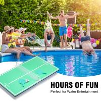 China Green Packge 2/ctn Floating Pingpong Table Tray for Water Sport Water Table Tennis for sale