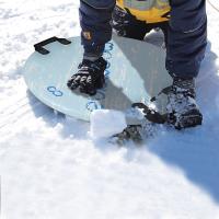 China Green PE Foam Core 21inch Round Snowboard for Child in Winter Outdoor Activities for sale