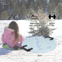 China Green PE Foam Core 21inch Round Snowboard for Child in Winter Outdoor Activities for sale