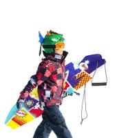 China Season Winter Snow Pulling Snow Board Durable Plastic Single Snow Sled for Kids' Fun for sale