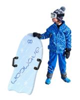 China 36inch Snow Sleds for Kids Ski Kid Snow Sledge with Two Handles Lightweight and PE Core for sale