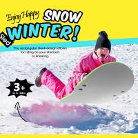China 36inch Green PE Foam Snow Sled for Winter Skiing Board Lightweight and Durable for sale