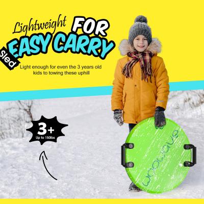China Soft Foam Sled Round Shape 21inch Ski Kid's Scooters Snow Sleds for Kids Snowboard for sale
