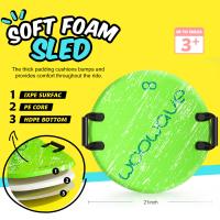 China Soft Foam Sled Round Shape 21inch Ski Kid's Scooters Snow Sleds for Kids Snowboard for sale