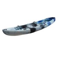 China Double Fishing Canoe/Kayak Boat with Fishing Rod Holders Camouflage or Customized for sale