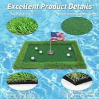China Customized Floating Golf Green for Pools Heat-transfer Printing and OEM Logo Putting Mat for sale