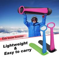 China Child Snow Scooter Sledge Snow Sleds Plastic Ski Scooter Item Size 36*32*10inch for sale