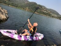 China 1 Person Sit on Top Kayak 2.7m Length LLDPE/HDPE Material Ideal for Fishing for sale