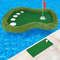China Pool Water Sport Training Golf Mat with Floating Design and Silk Screen Printing for sale