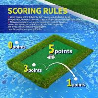 China Kids and Adults Water Play Game Sets with Logo Laser Printing Floating Golf Green for sale