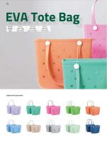 China EVA Handbag Tote Bogg Bag for Beach Woowave Manufacture Custom Durable for sale