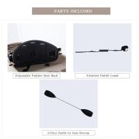 China Max Paddlers 1 Woowave Rotomolded Boat Fishing Kayak with Paddles LLDPE Hull Material for sale