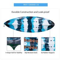 China WOOWAVE Camouflage Single Person Plastic Kayak for Rowing and Touring Length m 2.1 3m for sale