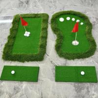 China Cages Mats Custom Outdoor Indoor Chipping Training Aids for Golf Practice Putting Mat for sale