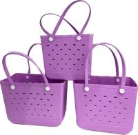 China EVA Beach Bag for Pool Fun Woowave Rubber Women Kids Small Bogg Bag Storage Tote for sale