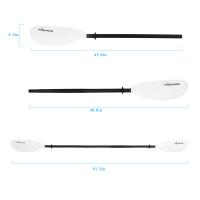 China Occasion Lakes Rivers Woowave Kayak Paddle Aluminum Alloy Shaft 2-piece Adjustable Boat Paddle for sale