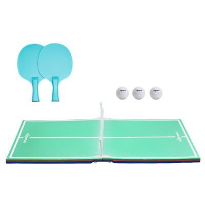 China OEM Logo 2024 Water Play Game Set Float EVA Pingpong Tables Tennis for Outdoor Pool Fun for sale