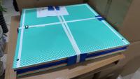 China Floating Swimming Pool Table Tennis Moveable Style Green EVA Pingpong Table Tray Table for sale