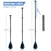 China 175-222cm Adjustable Length Paddle for WOOWAVE Stand Up Paddle Board Fishing Rowing Boats for sale
