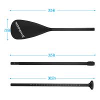 China 3-piece Woowave Aluminum Inflatable Sup Paddle with Lightweight and Adjustable Design for sale