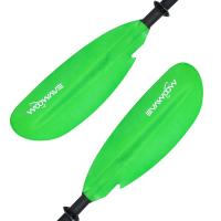 China Silk Logo 2 Sections Aluminum Fiberglass Light Weight Paddling Kayak Paddle by Woowave for sale
