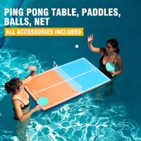 China Enjoy Fun in the Sun with Water Floating Table Tennis Table Size 56*28*1.37inch Green for sale