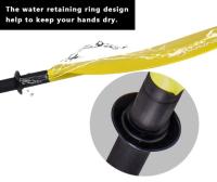 China Silk Logo Lightweight 2 Piece Carbon Fiber Paddle for Lakes Rivers Woowave Adjustable for sale