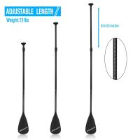 China 2.1lbs Woowave 3 Piece SUP Paddle Board Boat Carbon Fiber Paddle Oar for Fishing Kayak for sale