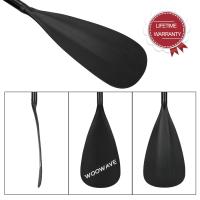 China 2.1lbs Woowave 3 Piece SUP Paddle Board Boat Carbon Fiber Paddle Oar for Fishing Kayak for sale