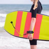 China 1.3-1.4m Length Surf Leash Unisex Applicable People OEM Surfboard Leash for sale