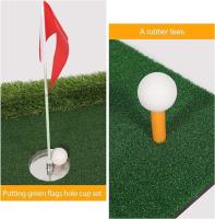 China Pool Golf Games Floating Golf Green for Pool Green Accessories 1*Stainless Hole Cup for sale