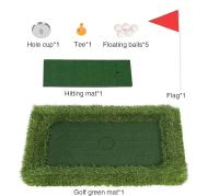 China Pool Golf Games Floating Golf Green for Pool Green Accessories 1*Stainless Hole Cup for sale