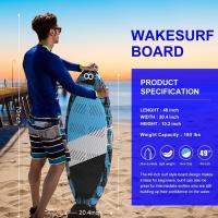 China OEM 49'' Wakesurf Board Glass Fiber Board for Unisex Applicable People 125.5*52cm for sale